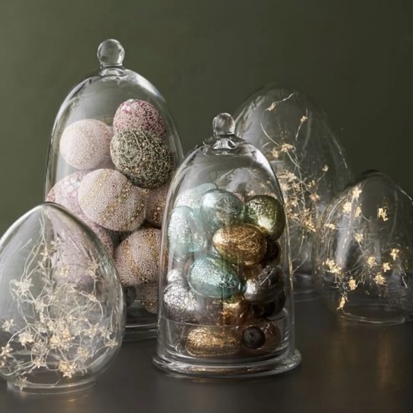 Pottery Barn | Holiday | Nwt Pottery Barn Set Of 3 Pink Blue And Green ...